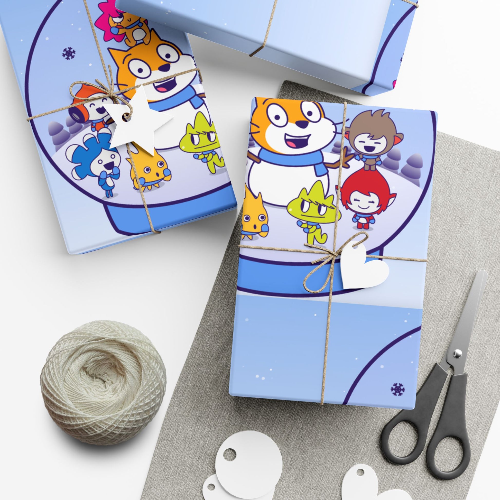Scratch "kid" Designed Snow Day Kids Gift Wrap Paper – Scratch Foundation